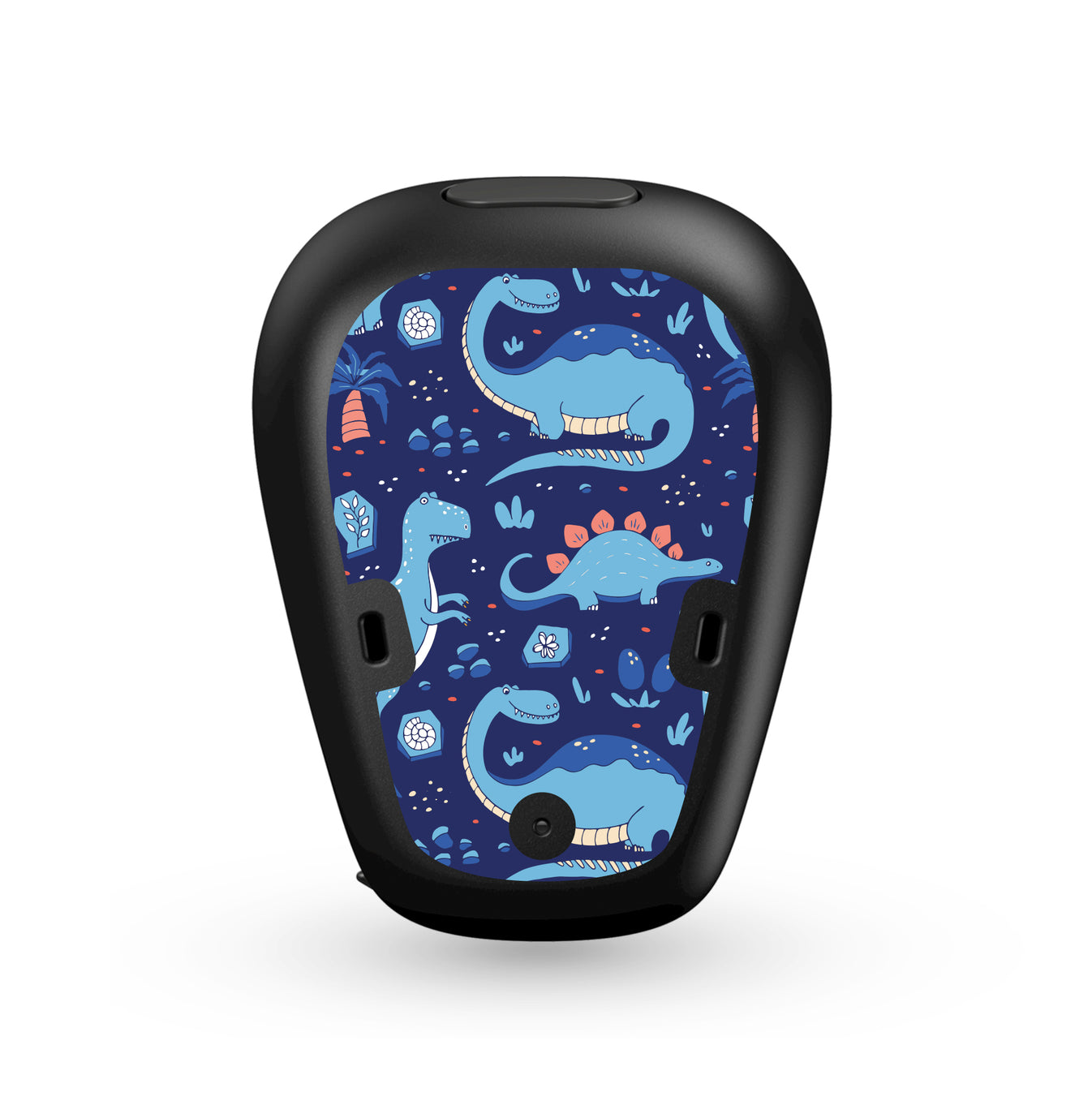 Blue Dinosaurs Hearing Aid and CI Skins – Deafmetal USA