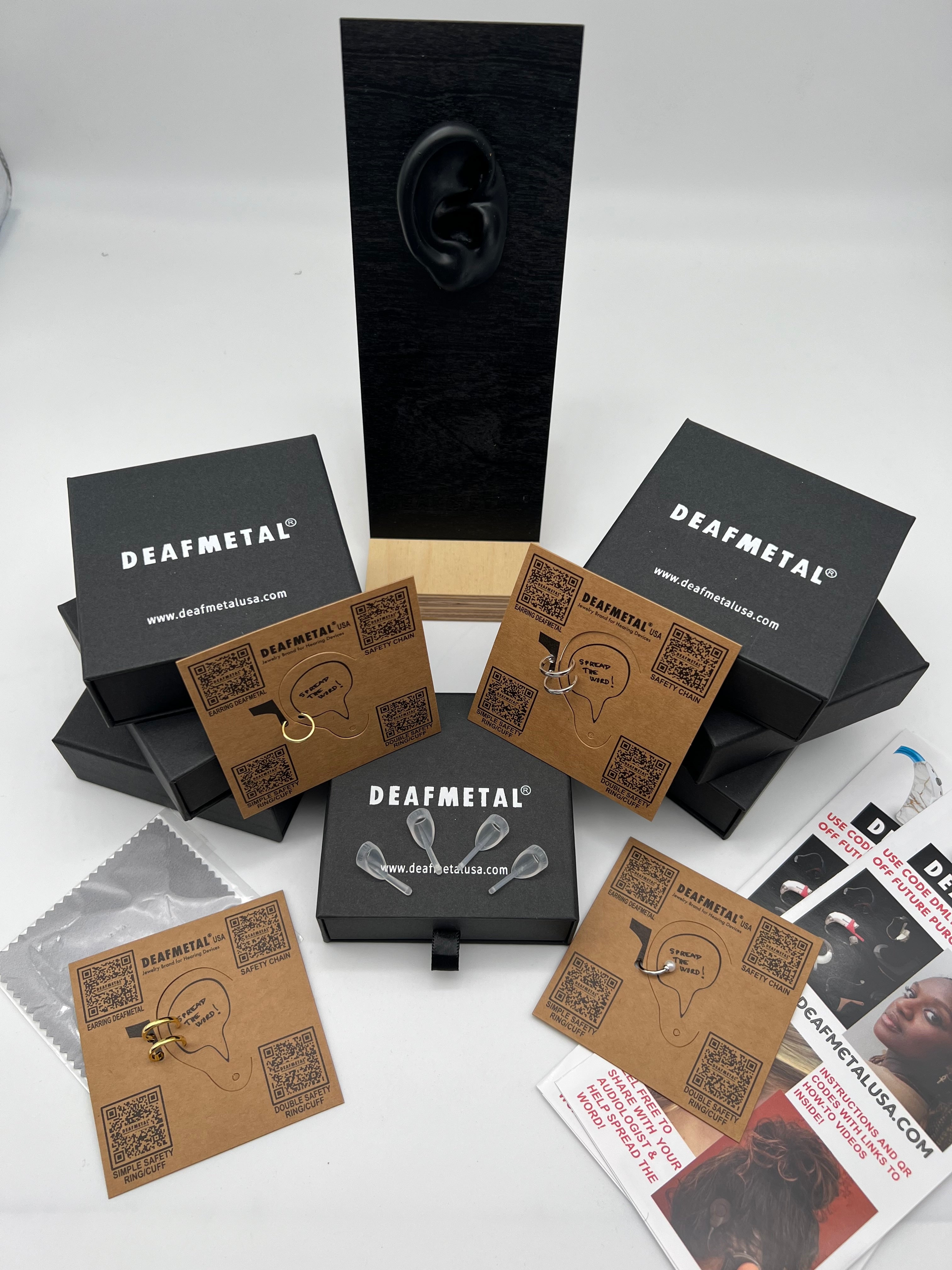 DEAFMETAL SAFETY RING | EARRING STARTER PACKAGE – Deafmetal USA
