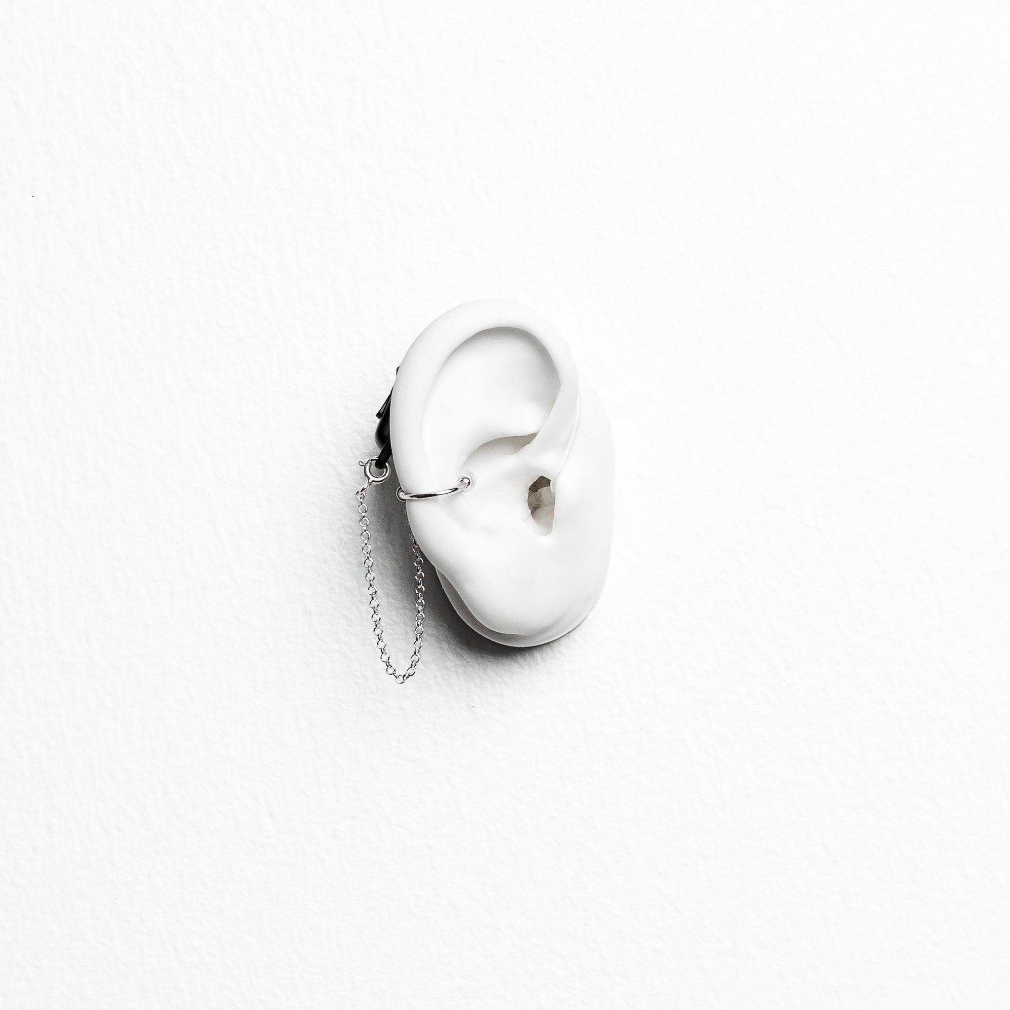 Safety Ring with Chain Deafmetal USA hearing aid